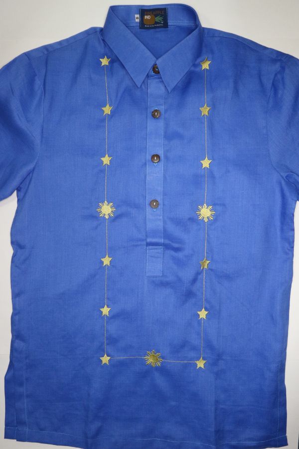 Sun & Stars Everyday Barong in Royal Blue – Pineapple Industries