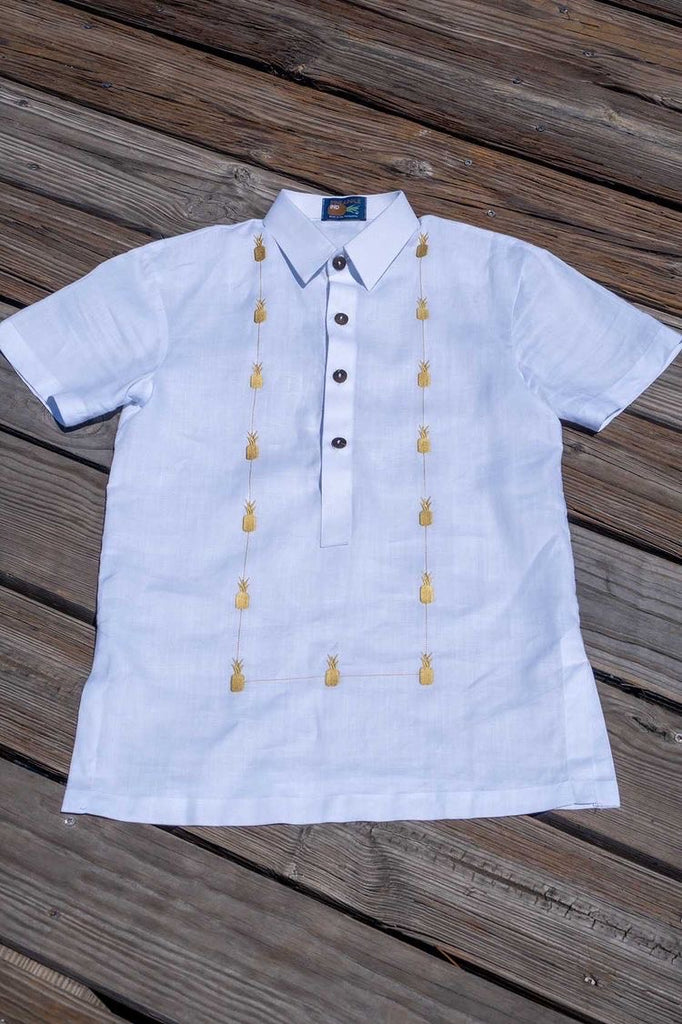 Pineapple Everyday Barong in White – Pineapple Industries