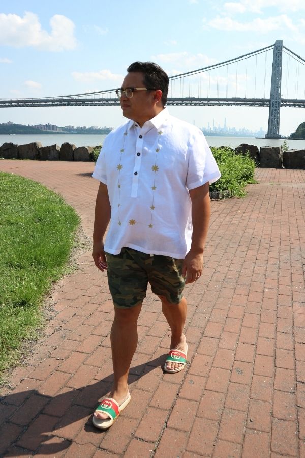 Sun & Stars Everyday Barong in White – Pineapple Industries