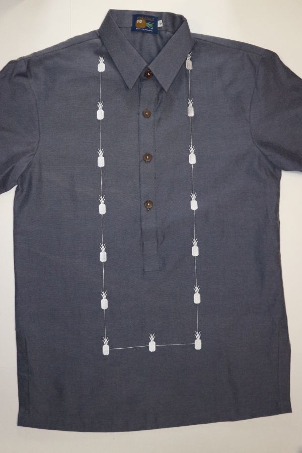 Pineapple Everyday Barong in Grey Chambray – Pineapple Industries